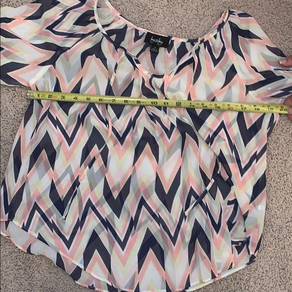 by & by | Tops | Chevron Blouse | Poshmark